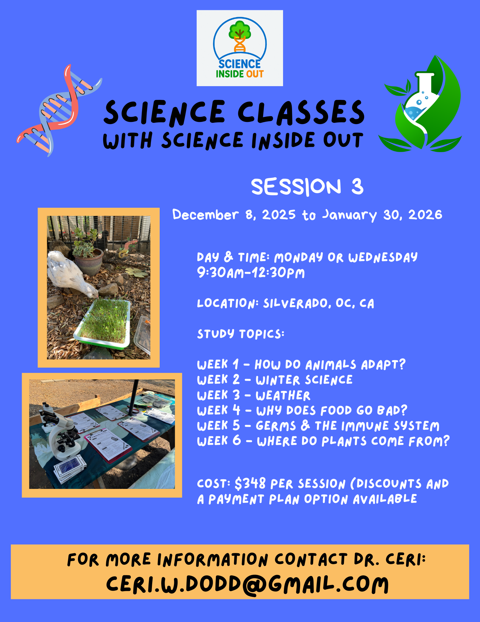 Schedule – Science Inside Out